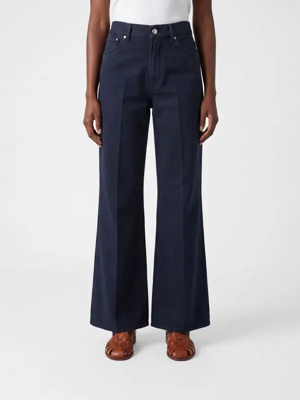 DONDUP Wide Leg Stretch Denim Jeans - Blue