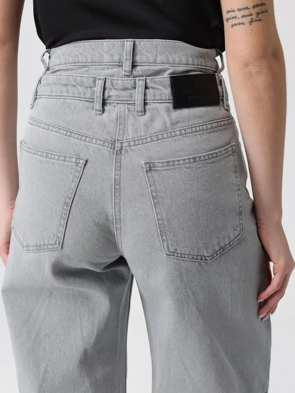 Elisabetta Franchi Straight Leg Jeans - Grey