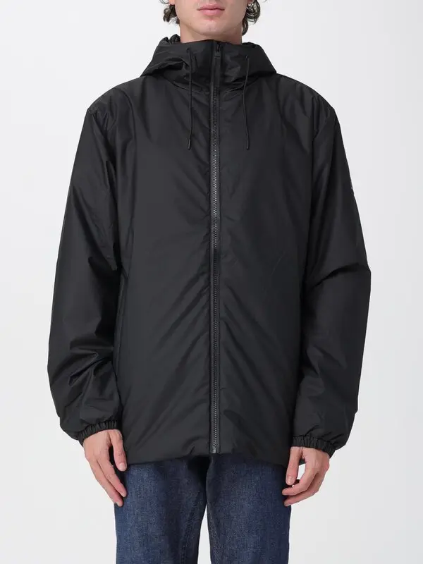 Rains Hooded Waterproof Jacket - Black