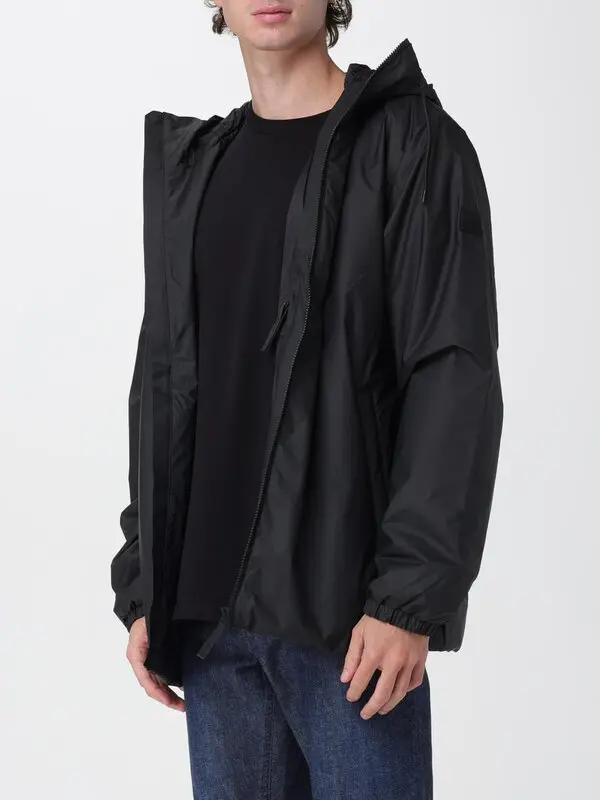 Rains Hooded Waterproof Jacket - Black