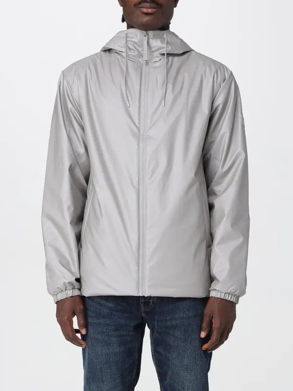 Rains Hooded Waterproof Jacket - Grey