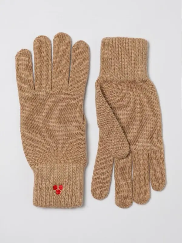 Peuterey Embroidered Gloves - Beige