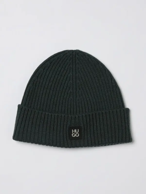 Hugo Ribbed Beanie - Green