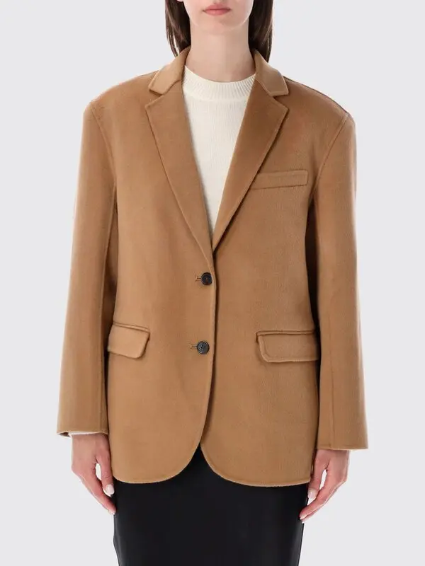 ANINE BING Quinn Single-breasted Blazer In Wool And Cashmere Blend - Camel