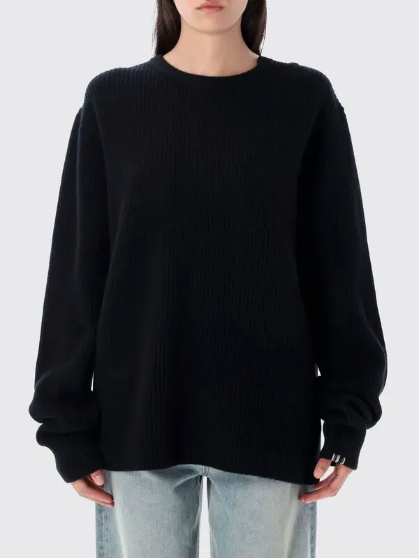 Extreme Cashmere Ribbed Crewneck Pullover - Black