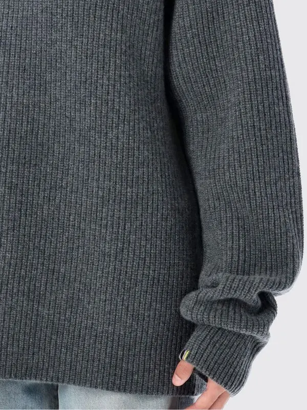 Extreme Cashmere Ribbed Crewneck Pullover - Grey