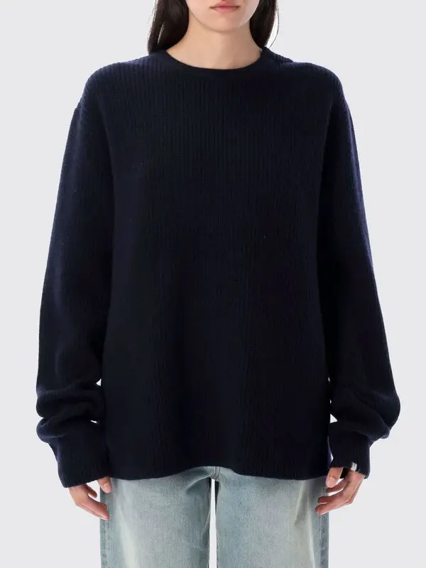 Extreme Cashmere Ribbed Crewneck Pullover - Navy
