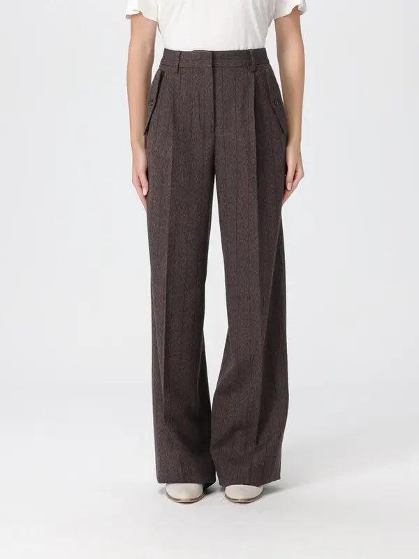 GOLDEN GOOSE Wide Leg Pants - Brown