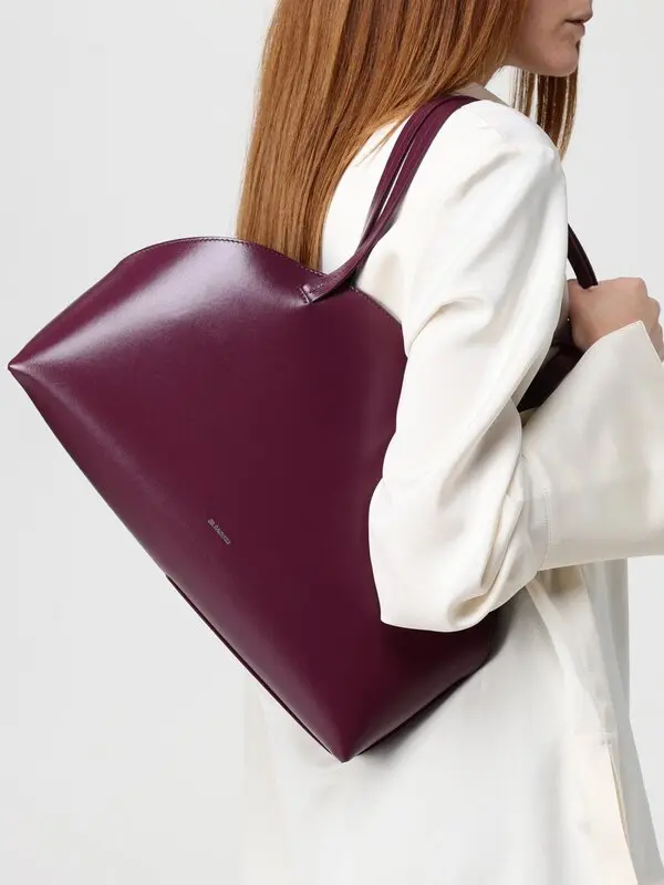 JIL SANDER Leather Shoulder Bag - Pink