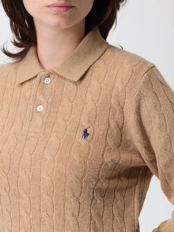 Polo Ralph Lauren Slim Fit Knit Polo In Wool And Cashmere Blend