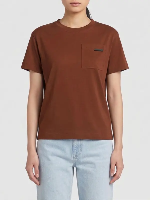 Brunello Cucinelli Crewneck T-shirt - Red