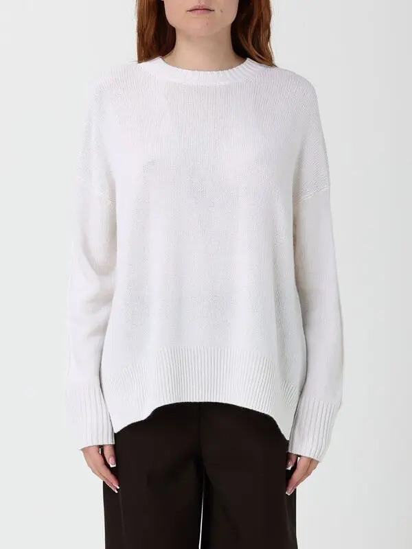 ALLUDE Pullover Sweater - White