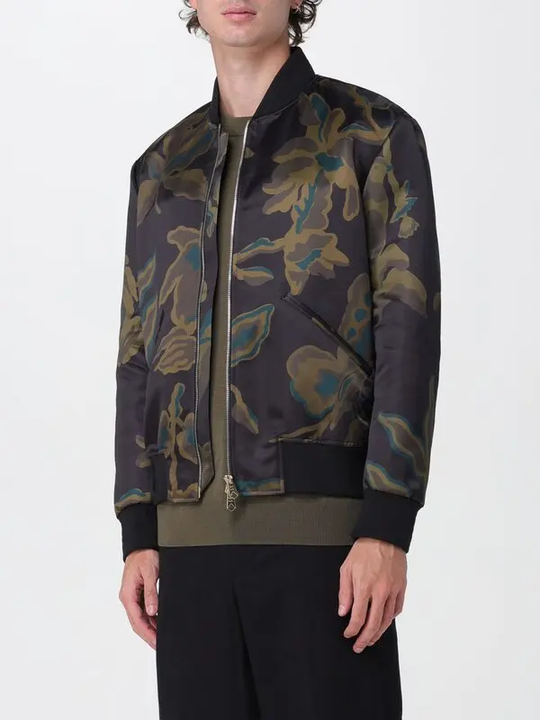 Paul Smith Bomber Jacket With Floral Print In Multicolor - 42% Off 