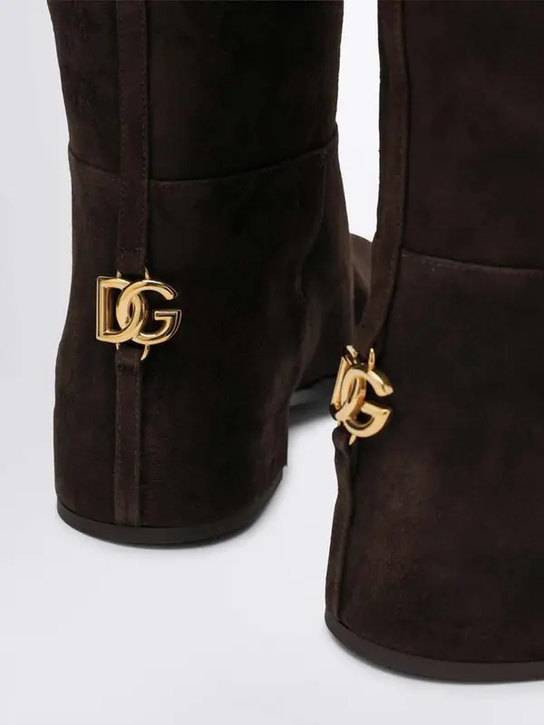 Dolce & Gabbana Over The Knee Boots - Brown