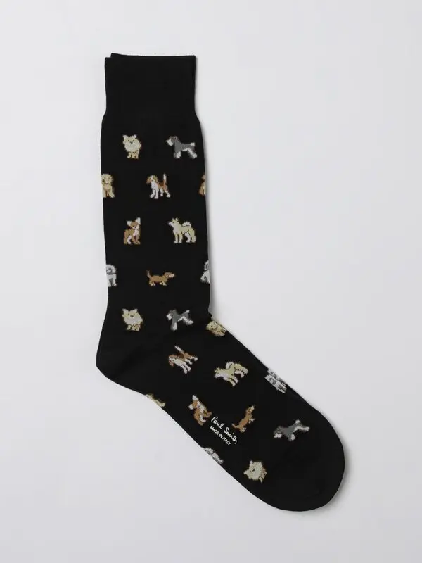 Paul Smith Patterned Socks - Black