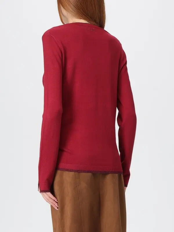 Liu Jo Ribbed Trim Sweater - Ruby