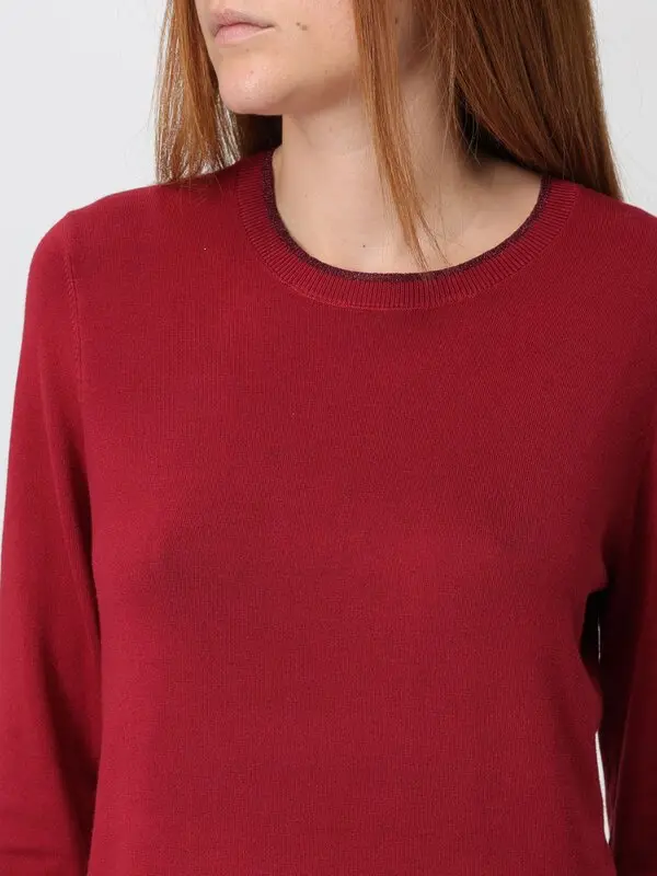 Liu Jo Ribbed Trim Sweater - Ruby