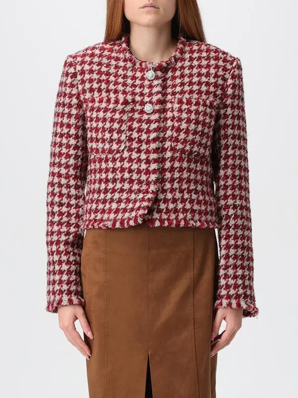Liu Jo Houndstooth Cropped Jacket