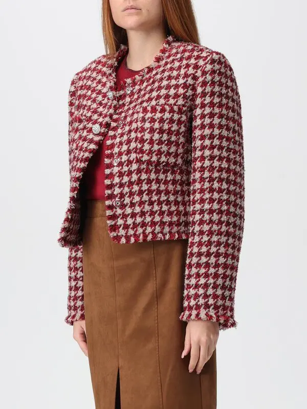 Liu Jo Houndstooth Cropped Jacket
