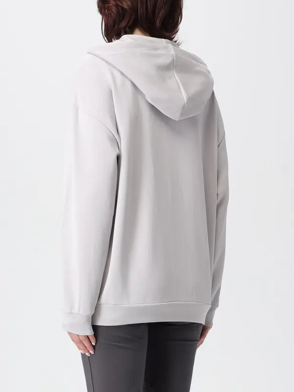EA7 Zip-up Hoodie With Logo Detail - Ice