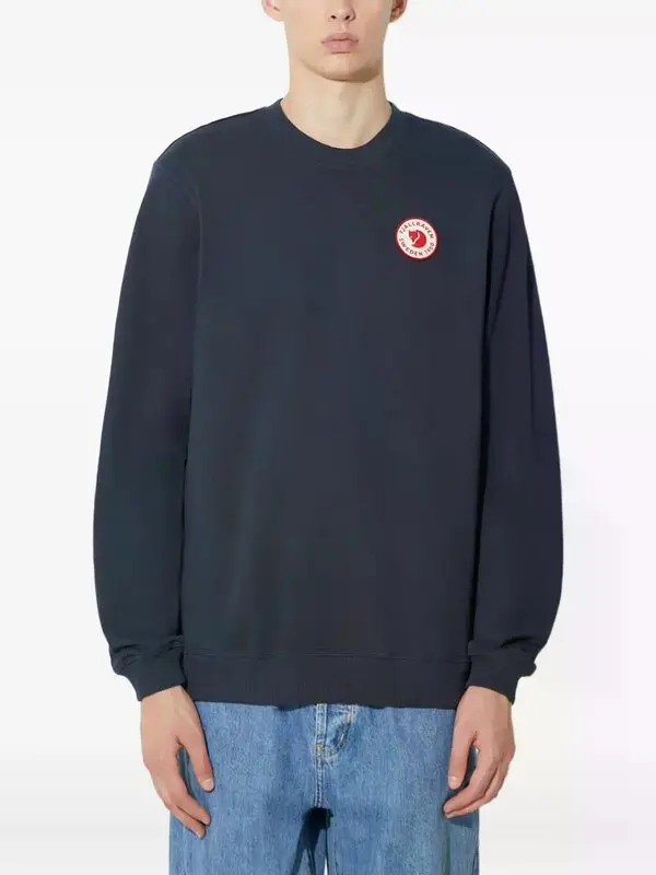 Fjallraven Logo-patch Crew-neck Sweatshirt - Blue