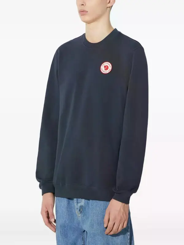 Fjallraven Logo-patch Crew-neck Sweatshirt - Blue