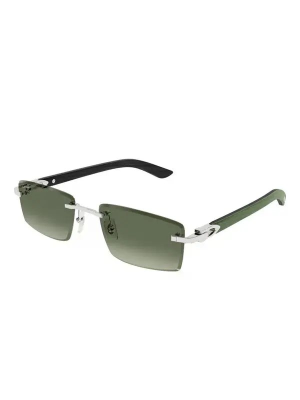 CARTIER Rectangle-frame Sunglasses