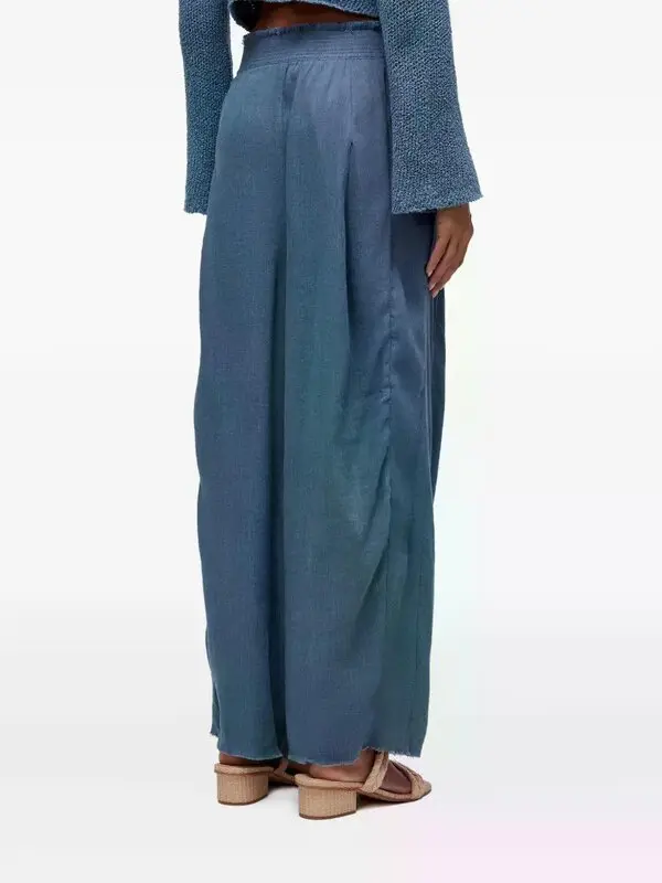 OSKLEN Pleated Frayed Trousers