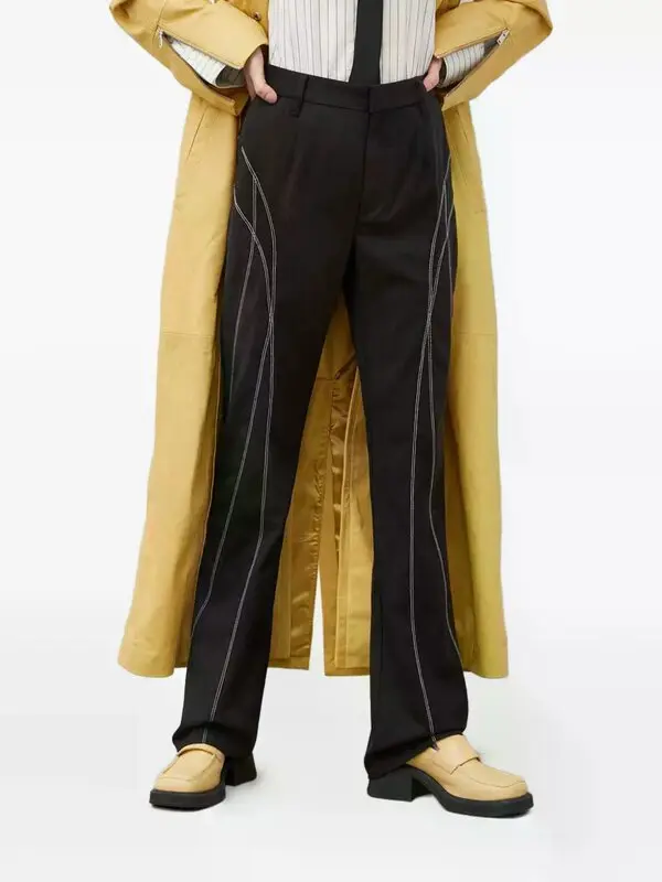 GESTUZ Contrast Stitching Trousers