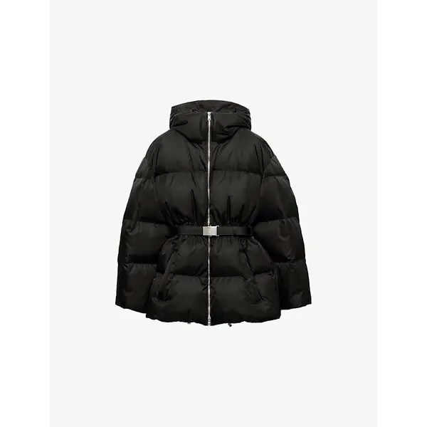 Prada Re-nylon Hooded Shell-down Puffer Jacket