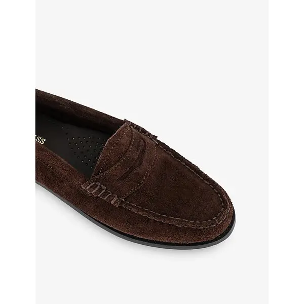Bass Weejuns Suede Penny Loafers
