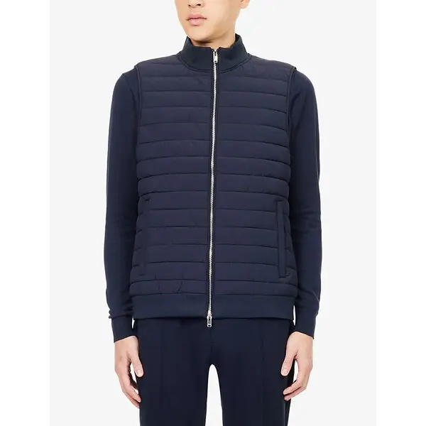 ARNE Hybrid Quilted Stretch-woven Gilet