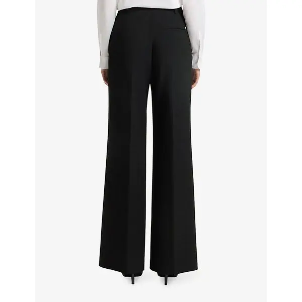 Hugo Mid-rise Wide-leg Trousers