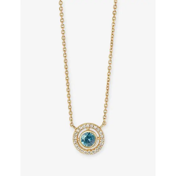 Astley Clarke June Birthstone Alexandrite And Lab-grown Diamond Pendant Necklace - Yellow Gold