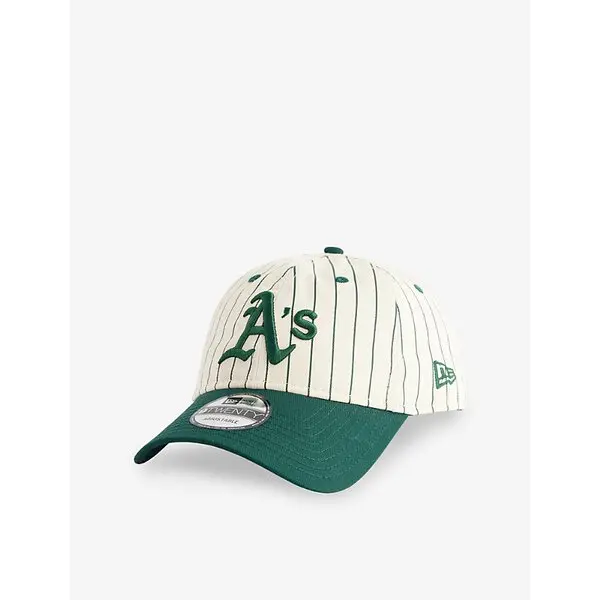 New Era Oakland Athletics Mlb Pinstripe 9twenty Adjustable Cap - Dark Green