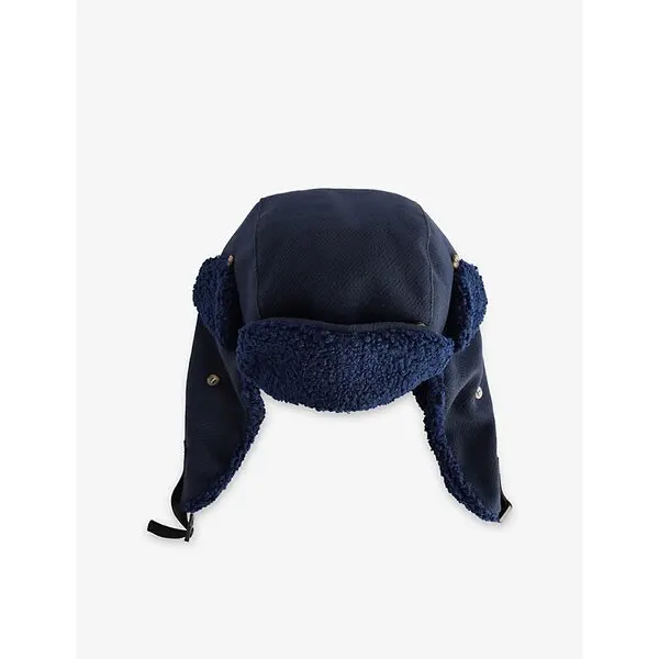 RASSVET Textured Woven Trapper Hat - Blue