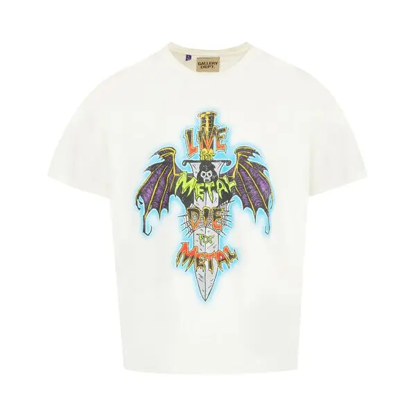 GALLERY DEPT. Live For Metal Tee - White