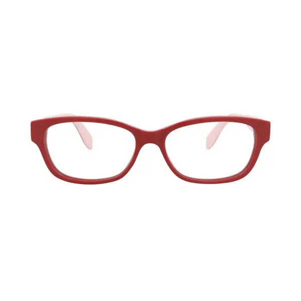 Alexander McQueen Square-frame Acetate Optical Frames - Red