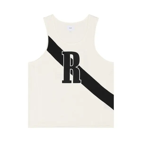Rhude 02 Stripe Tank - Cream