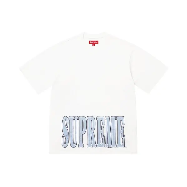 Supreme Cracked Stretch Short-sleeve Top - White