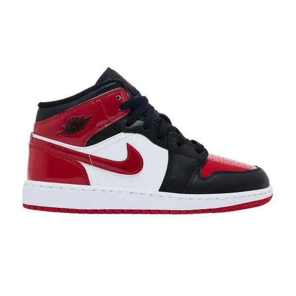 JORDAN 1 Mid Se Gs 'patent Bred Toe - Red