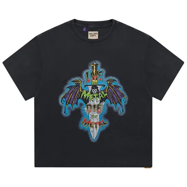 GALLERY DEPT. Live For Metal T-shirt - Black