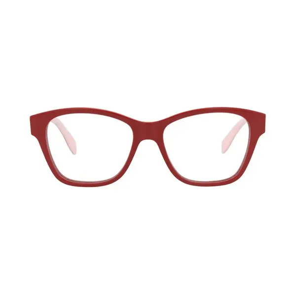 Alexander McQueen Square-frame Acetate Optical Frames - Red