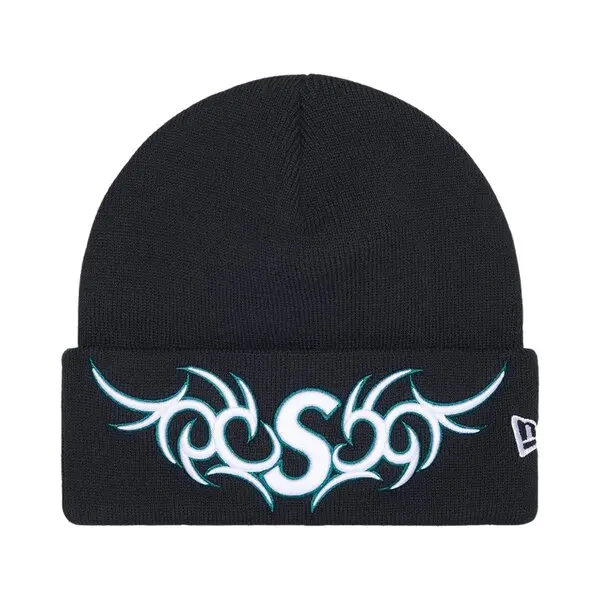 Supreme New Era Tribal S Logo Beanie - Blue