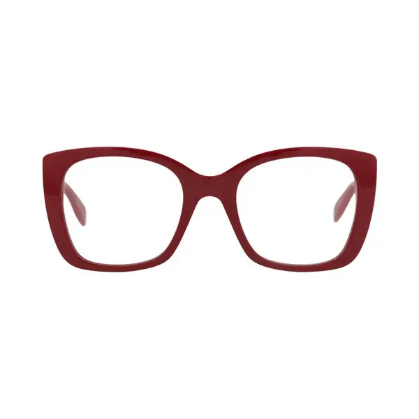 Alexander McQueen Square-frame Acetate Optical Frames - Red
