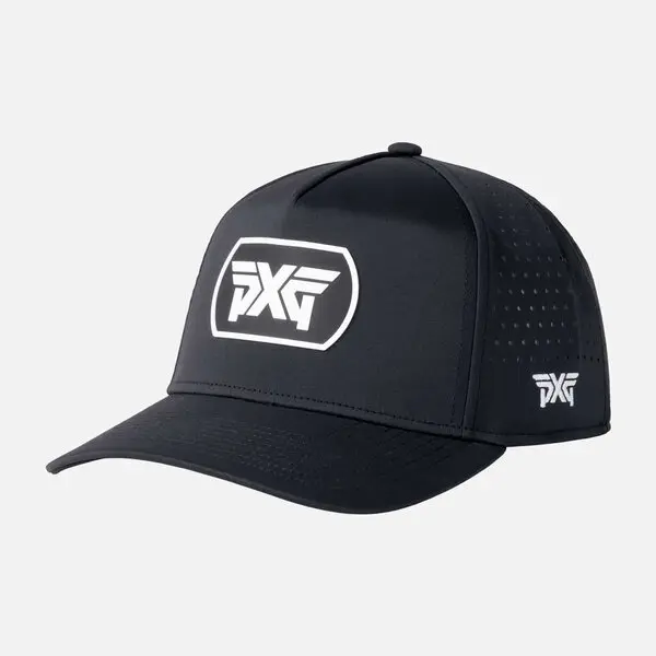 PXG Dog Tag 5-panel Snapback Cap - Black/white