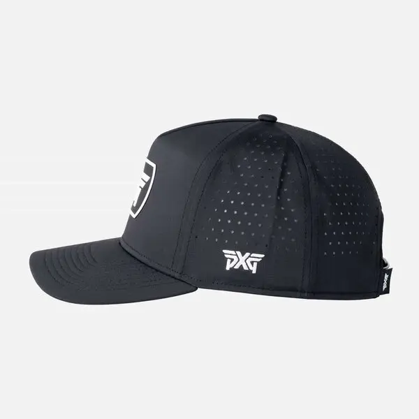 PXG Dog Tag 5-panel Snapback Cap - Black/white