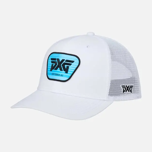 PXG Scottsdale Trucker Cap - White/blue