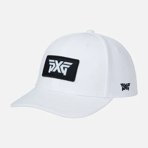 PXG Stretch Patch Snapback Cap - White