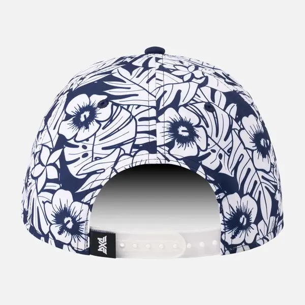 PXG Darkness Tiki Skull Flat Bill Cap - Navy
